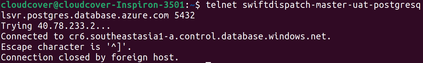 Connection issue on my Postgre Db - Microsoft Q&A