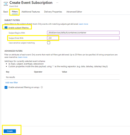 Event Grid filtering - Microsoft Q&A