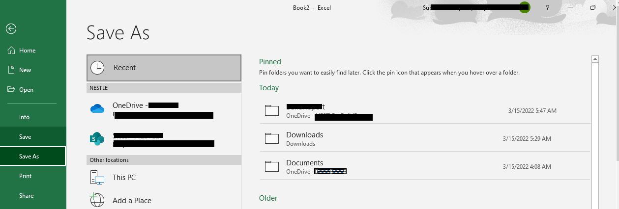Set Default locaiton as OneDrive to save file - Microsoft Q&A