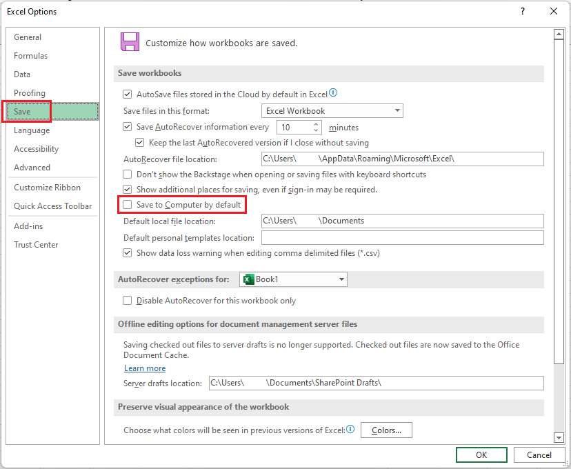 Set Default locaiton as OneDrive to save file - Microsoft Q&A
