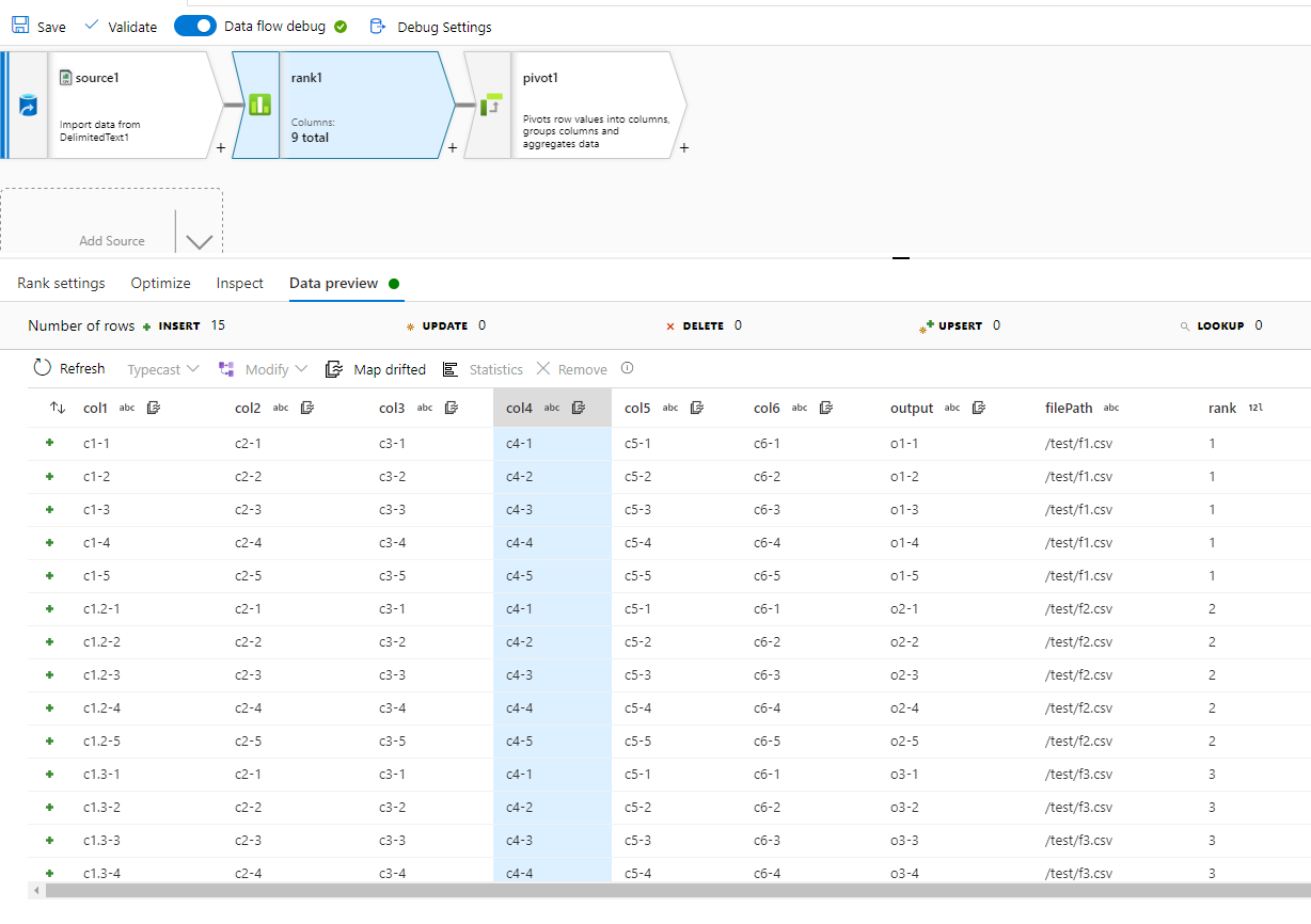 Combine Columns From Multiples Csv Files In Azure Data Factory Microsoft Qanda