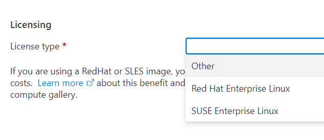 ARM Support for "Other" license type with deployments - Microsoft Q&A