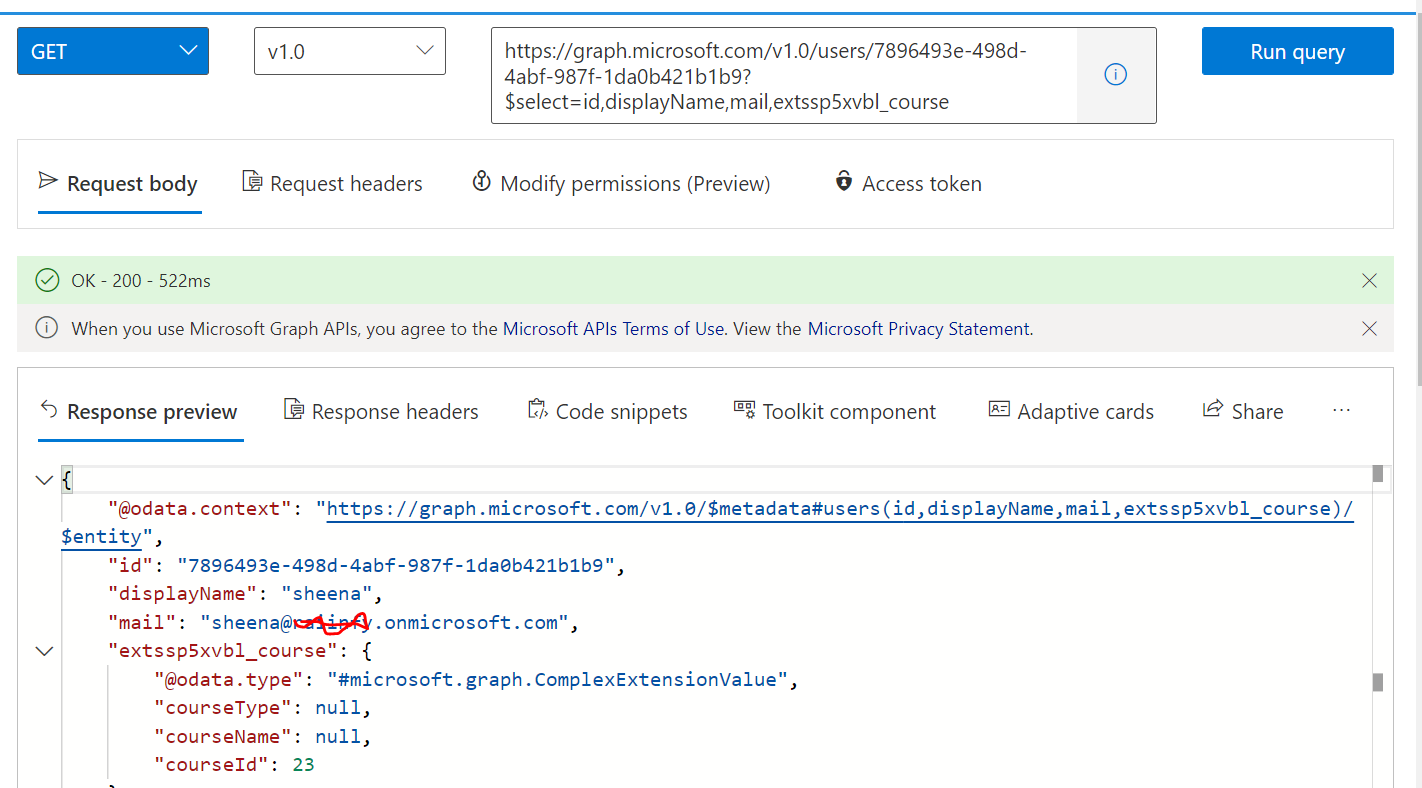 schema extension attributes data is not visible in user profile ...
