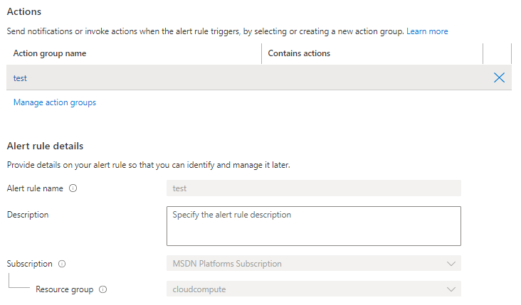 Resource Groups and Azure Service Health Alert Creation - Microsoft Q&A