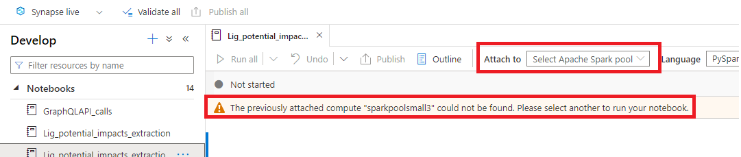 Synapse : Parameterize notebook sparkpool in CICD for productive environments - Microsoft Q&A