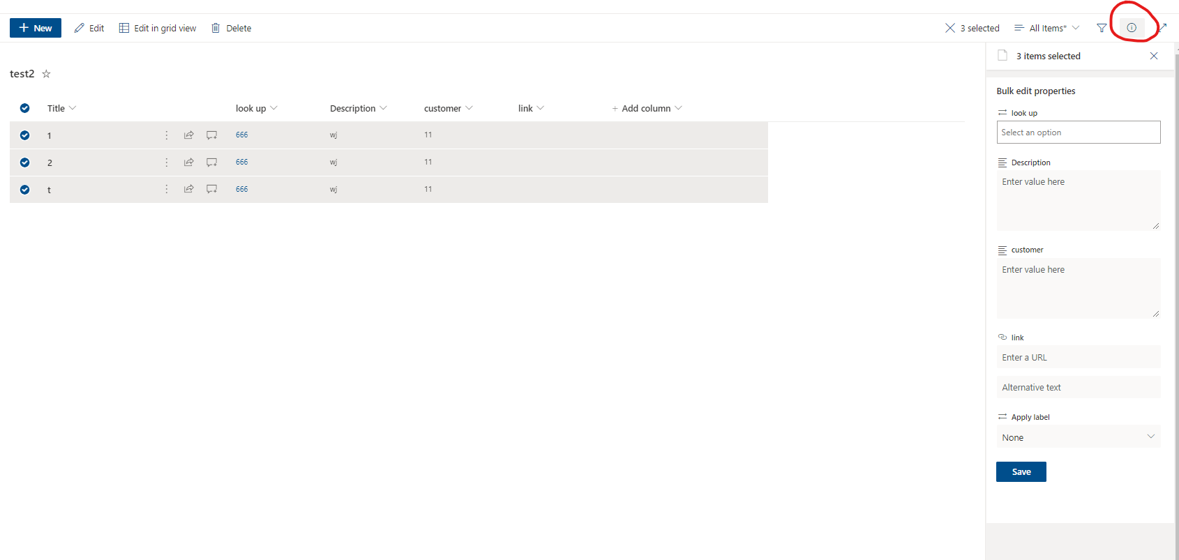 Bulk Edit column in Modern SP list (Not using grid view) - Microsoft Q&A