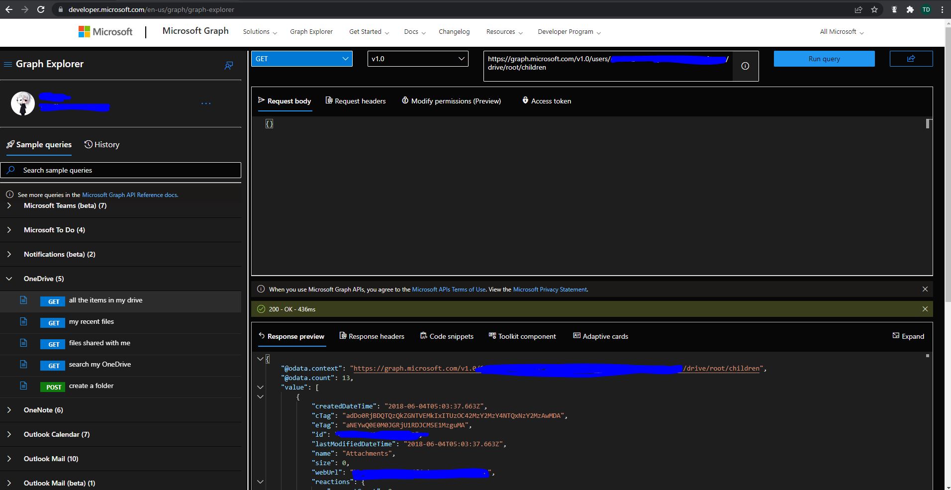 MS Graph REST API Nodejs giving me Error with no Message? - Microsoft Q&A