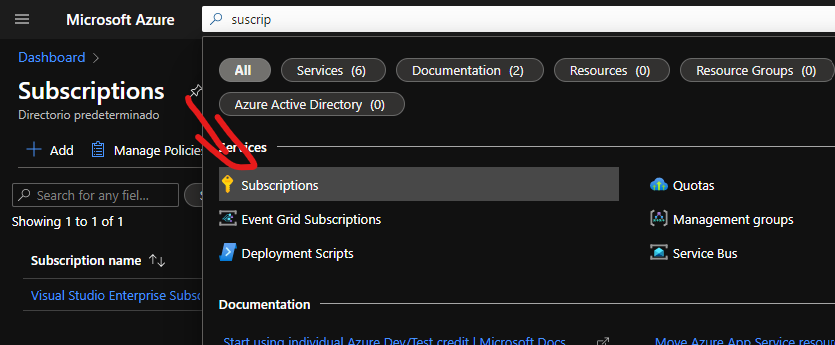 Azure Subscription From Visual Studio Enterprise is Missing - Microsoft Q&A