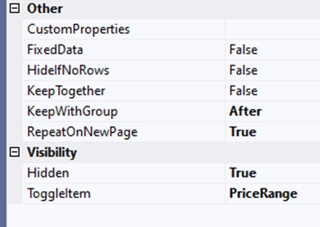 SSRS toggled detail column headers on export to PDF show on every page ...