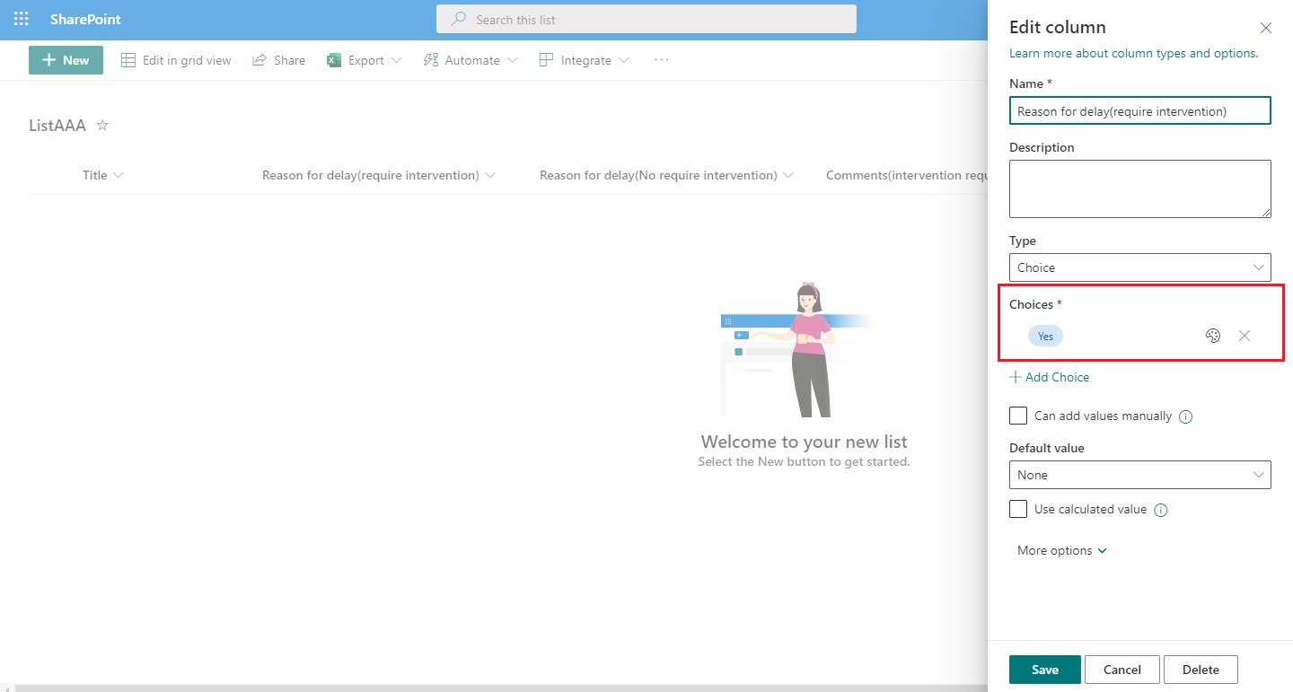 Sharepoint List Column Validation Microsoft Qanda