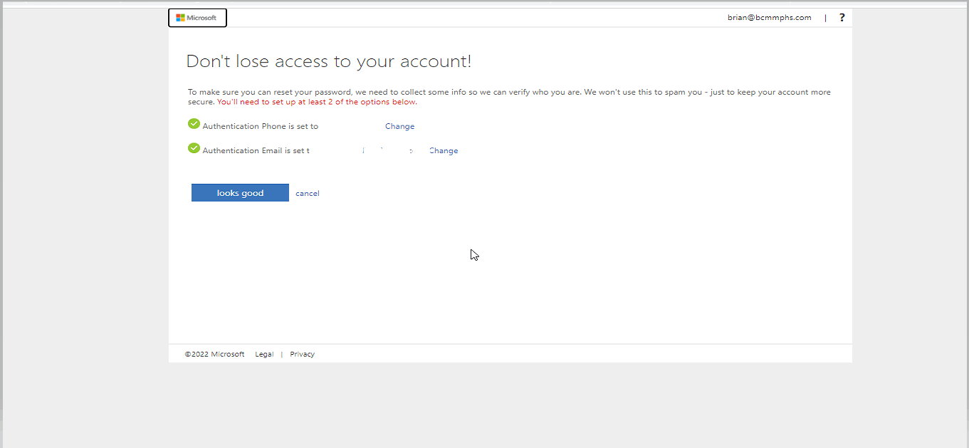 Authentication notification - Microsoft Q&A