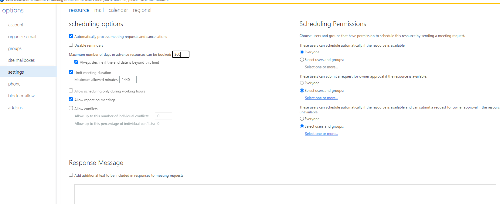 Doblication accepting the booking the meeting room recourse in exchange ...