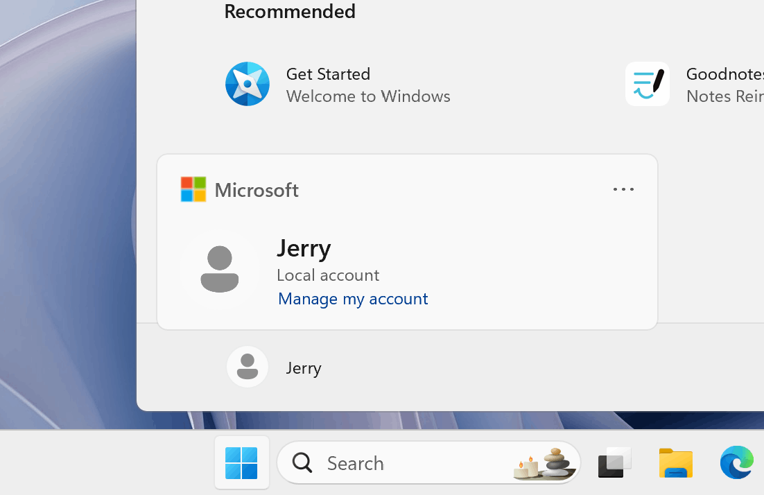Sign out replaced with Microsoft account advertisement - Microsoft Q&A