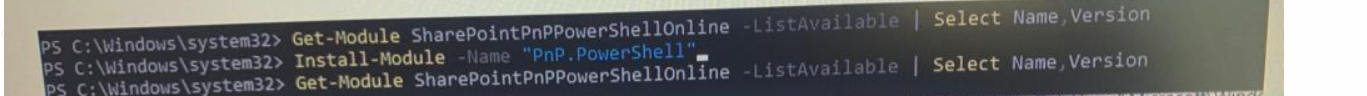 Connect-PNPONline issue - Microsoft Q&A