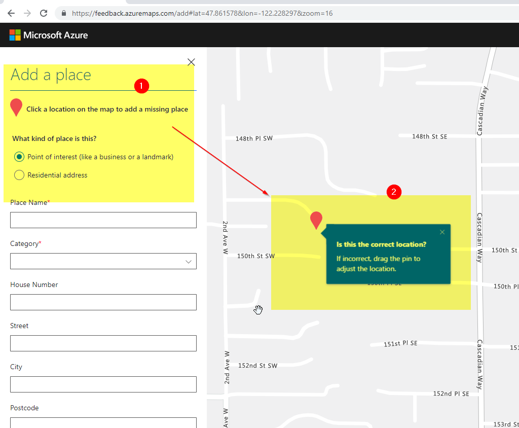 Can't click map anymore to add place - Microsoft Q&A