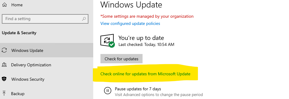 Windows 10 Update - Microsoft Q&A