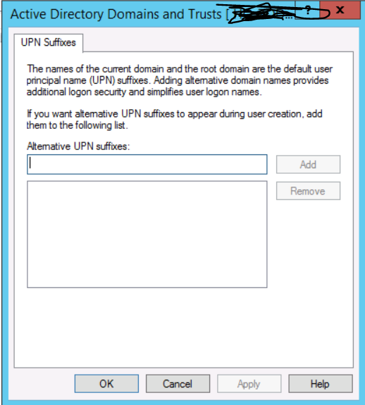 How do I create a child domain with different FQDN from the root ...