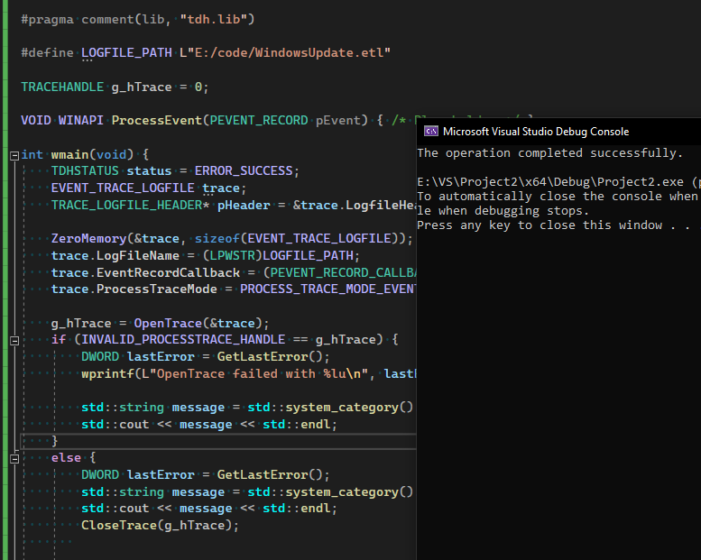 "Access is denied" error opening a Windows .etl file - Microsoft Q&A