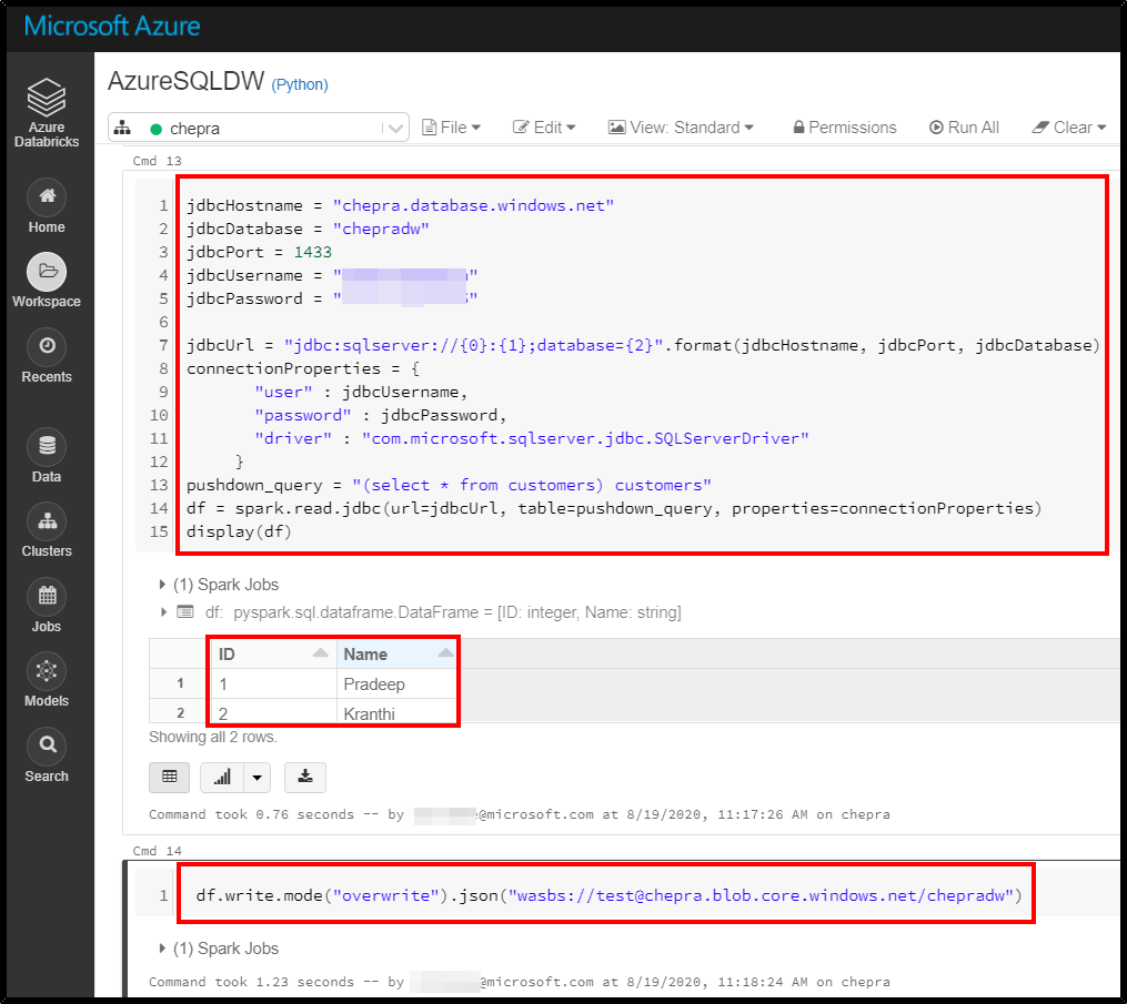 push data from dataframe to json doc - Microsoft Q&A push data from dataframe to json doc - Microsoft Q&A