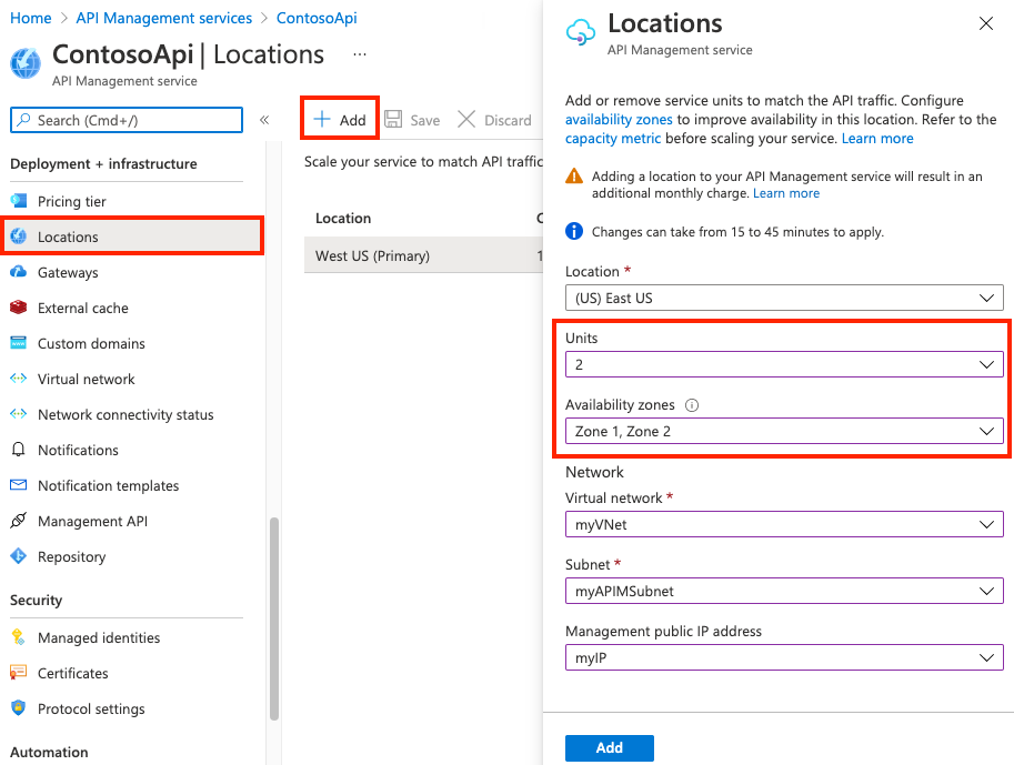 Availability Zones in Azure API management - Microsoft Q&A