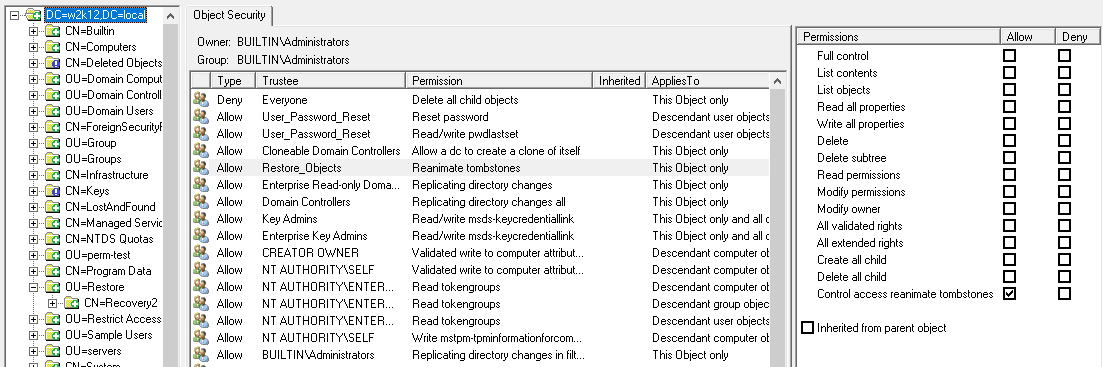 delegate permissions to restore users - Microsoft Q&A