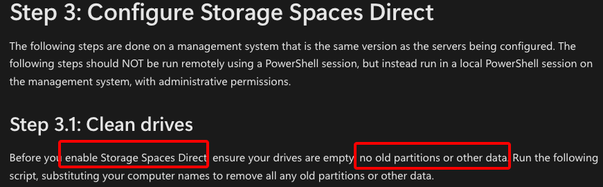 The Storage Pools menu includes disks w/ Basic Data Partitions in its ...