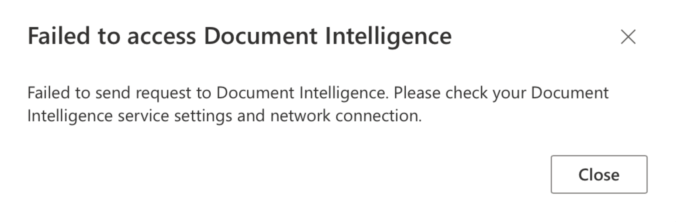 Error while training the Custom Classification model in Document ...