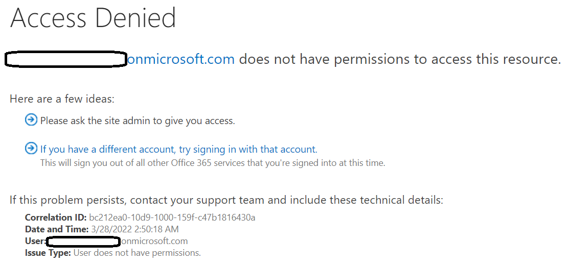Sharepoint Export To Csv Does Not Have Permissions To Access This Resource Microsoft Qanda