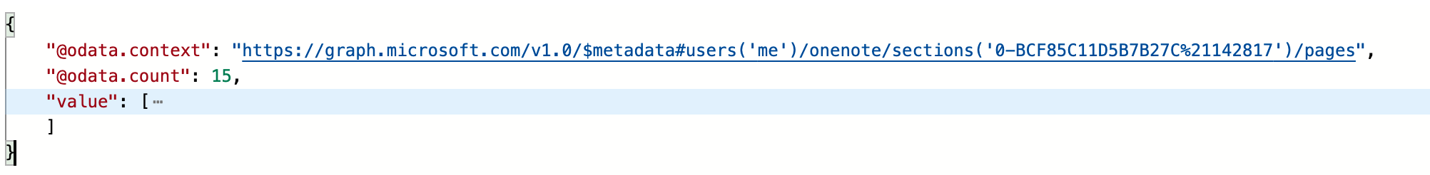 How can I ensure the API pages response is identical to what I see in ...