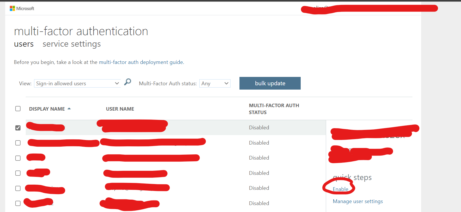 how to enable MFA without enabling security defaults on tenant - Microsoft Q&A