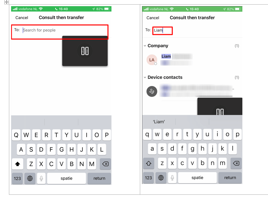 Problems with "transfer with Consult" in Microsoft Teams mobile App ...
