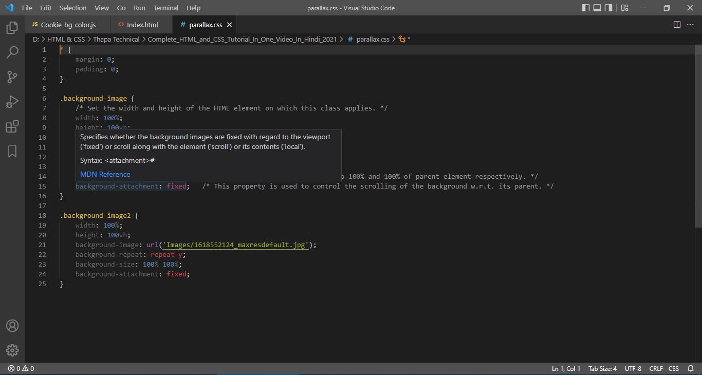 How To Make Intellisense Quick Info For Javascript And Css Files To