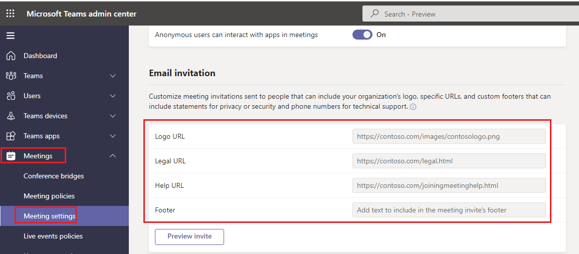 MS Teams CVI Meeting Invitation Customization - Microsoft Q&A