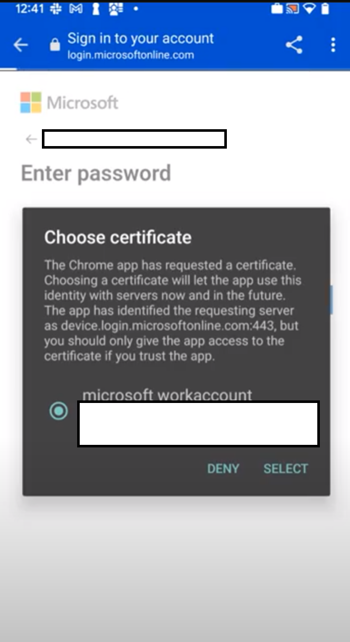 Xamarin Android Specific Error Code 53000 But Device Is Compliant
