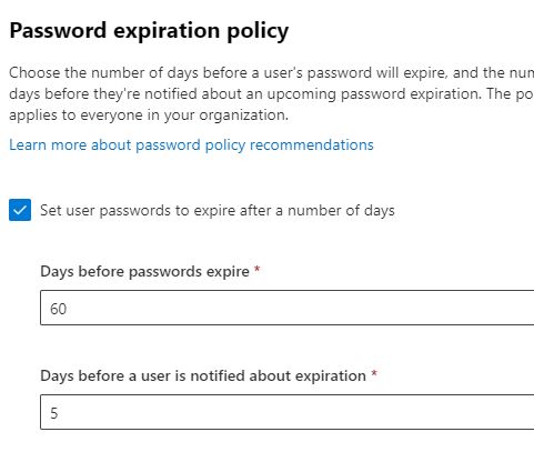 M365 - Password Policy - Microsoft Q&A