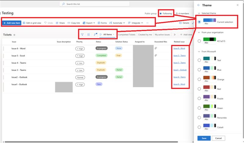 sharepoint 365 change color of link font - Microsoft Q&A