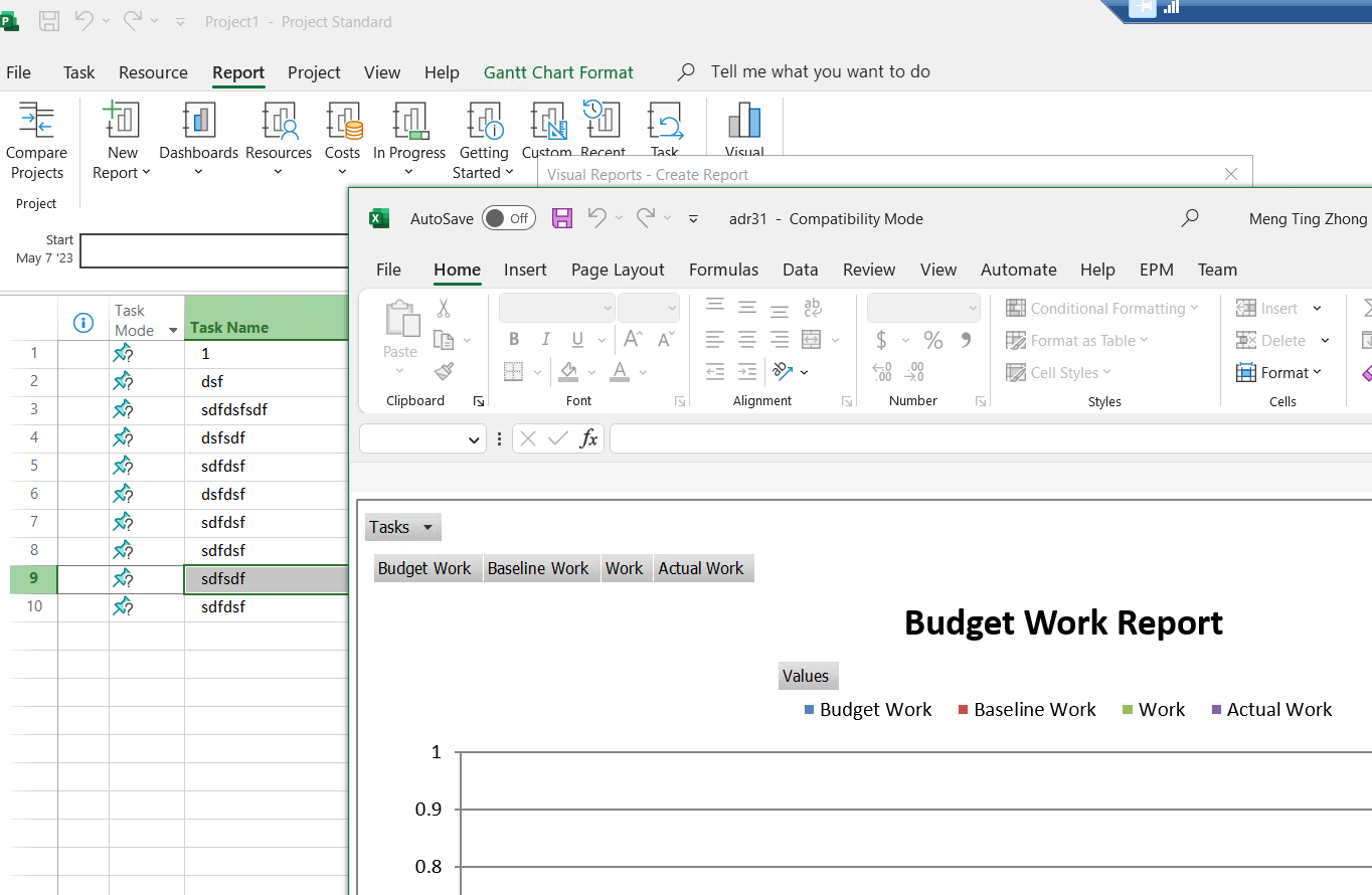 Microsoft Project Visual Reports error. How to fix? - Microsoft Q&A