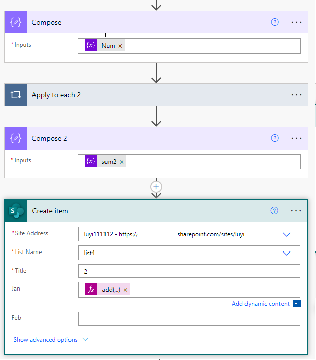 hi guys, i need help in creating Microsoft Flow from 5 different list ...