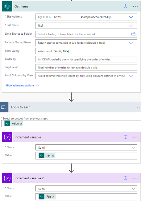 hi guys, i need help in creating Microsoft Flow from 5 different list ...