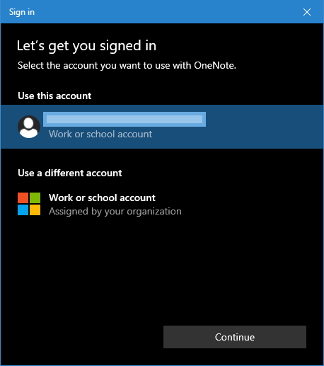 Unable to sign in to OneNote with a work account - Microsoft Q&A