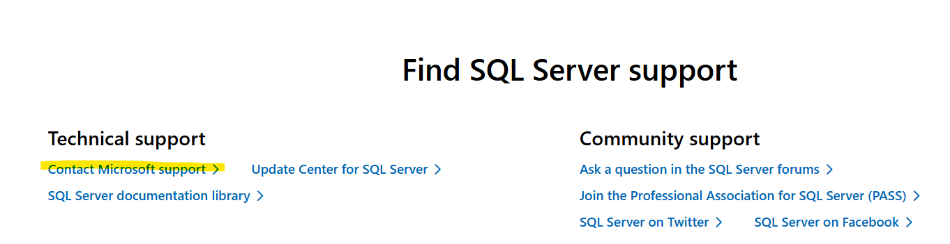 Recuperar licencia de SQL-Server 2017 equipo dañado - Microsoft Q&A