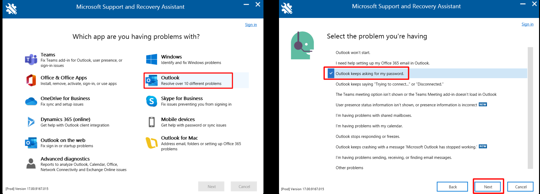 Why does Outlook prompt me to re-enter my account passwords every week ...