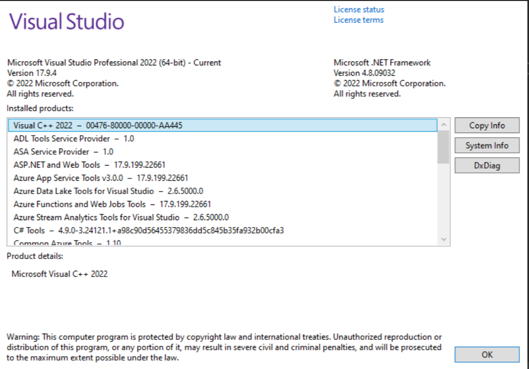 Visual Studio 2022 issue on DevBox - Status 400(Bad Request) - Microsoft Q&A