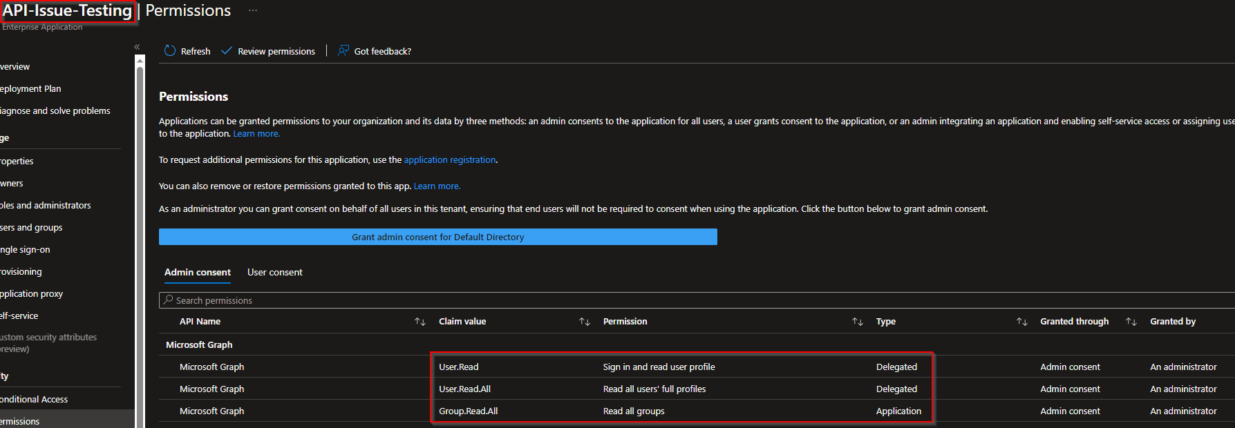 How To Return Graph Api Permission Name Attribute When You Only Have