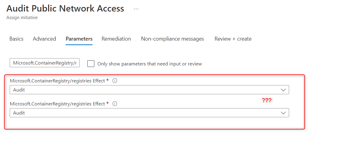 Azure Policy initiative 'Audit Public Access' is broken - Microsoft Q&A