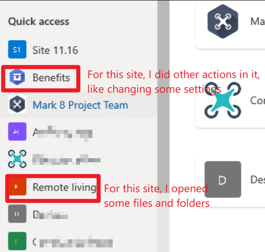 How to add/remove sharepoint site from Quick Access section on OneDrive ...