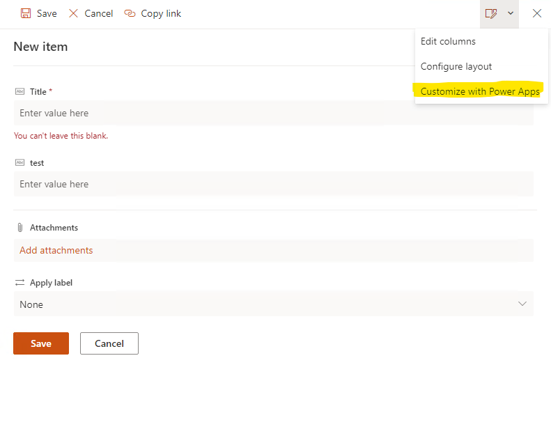 Can hyperlink be built into SP list form when entry is created ...