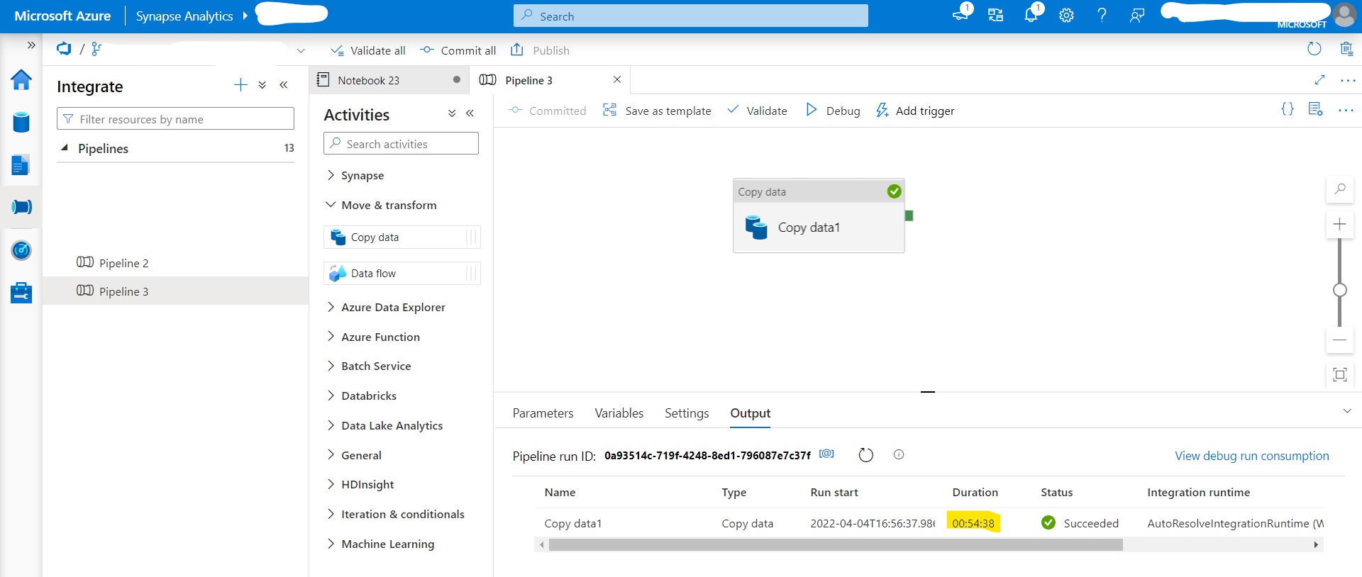 Took A Long Time To Load Data From Azure Sql Database Into Adls Gen2 By Using Azure Synapse