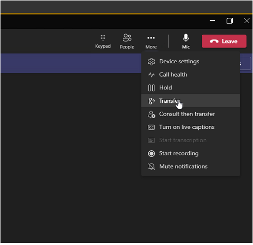 Teams call transfer fail from PSTN number - Microsoft Q&A