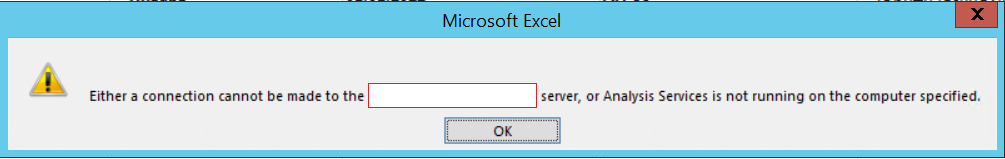 Ssas Error While Exporting Huge Amount Of Data To Excel Microsoft Qanda